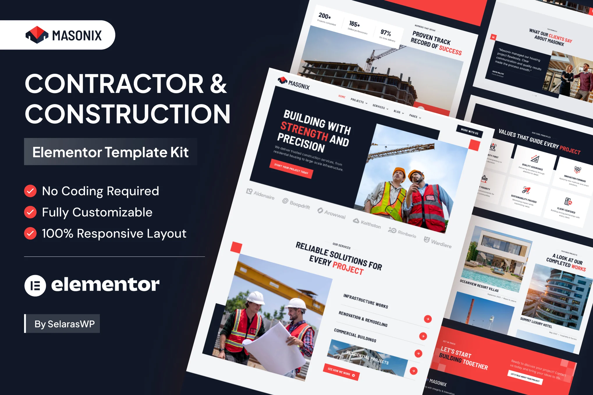Masonix – Contractor And Construction Elementor Pro Template Kit - WP ...